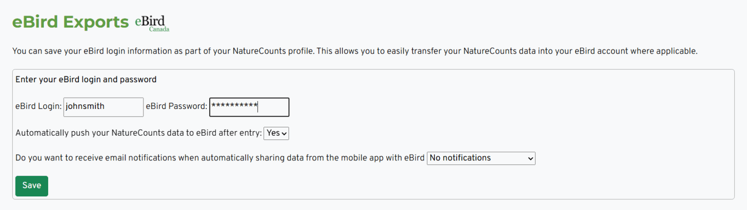 NatureCounts and eBird – Birds Canada Learn